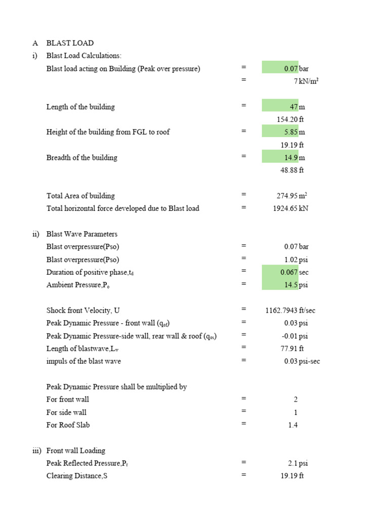 Blast Load | PDF | Pressure | Dynamics (Mechanics)