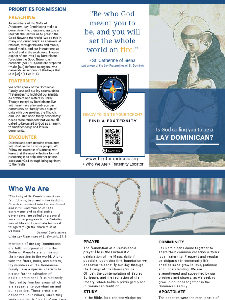 Lay Dominican Brochure 2023 | PDF | Dominican Order | Laity