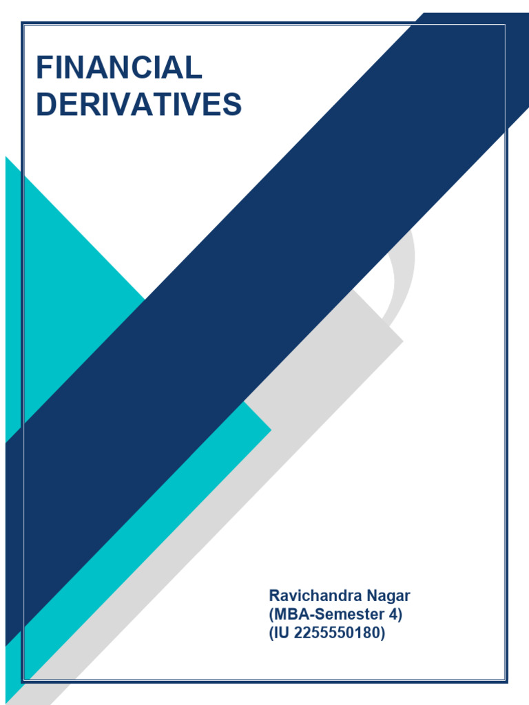Understanding Financial Derivatives | PDF | Futures Contract | Hedge ...