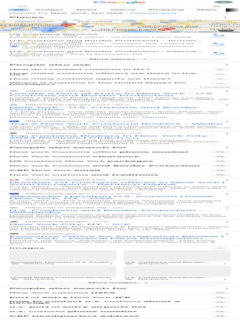 Names of Customs Office - in New York - Google Sear | Download Free PDF ...