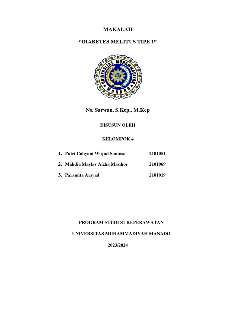 DM Tipe 1 Kel 4 | PDF