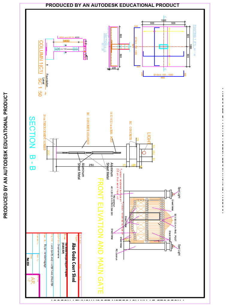 Main Gate Design | Download Free PDF | Building Engineering | Architectural Elements