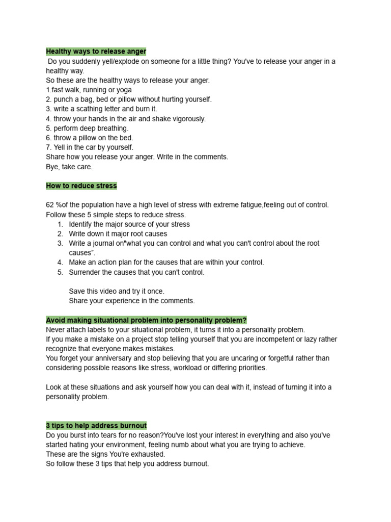 Script Writing Slot 1 | PDF | Anger | Psychology