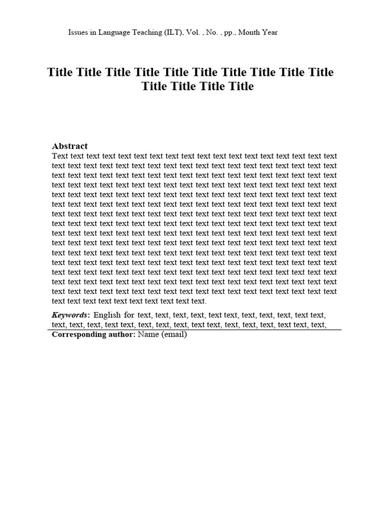 Final ILT Template For Submission1 1 | PDF | Science
