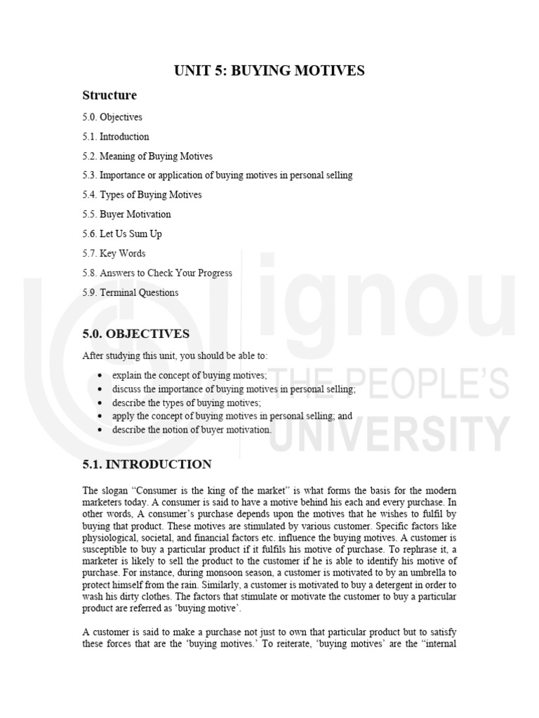 Unit 5 | PDF | Target Audience | Motivation
