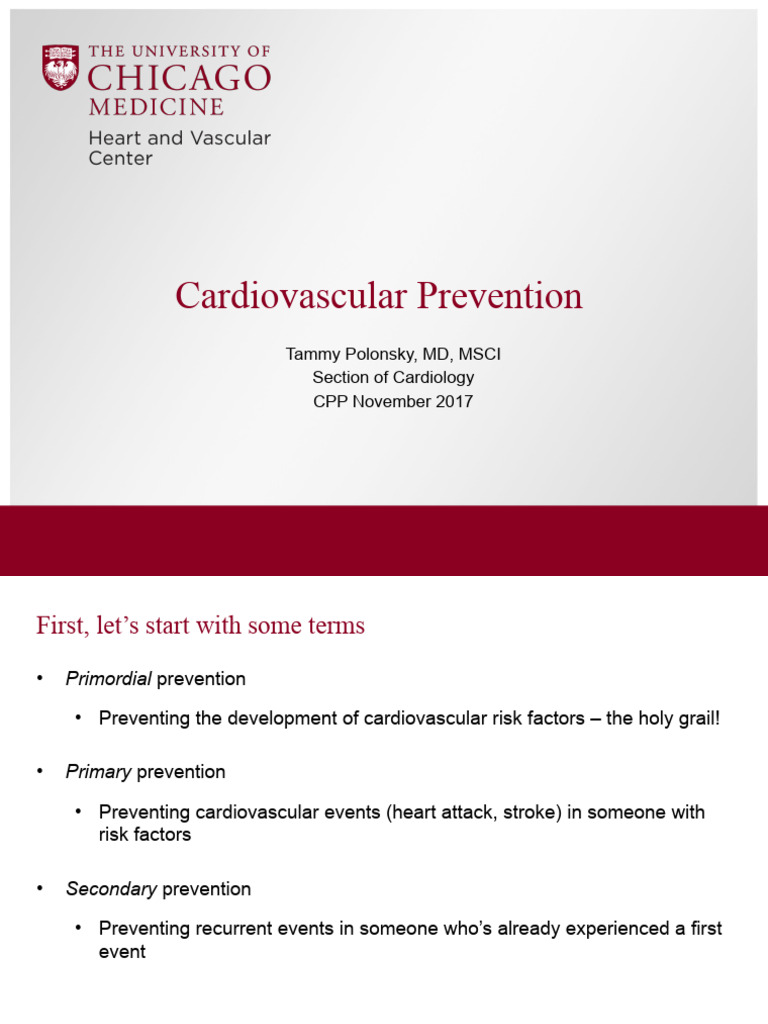 CPP Prevention 11.2017 Polonsky | PDF | Statin | Cardiovascular Diseases