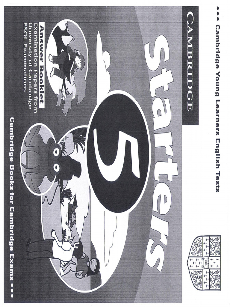 400 - 12 - Cambridge English. Starters 5. Answer Booklet - 2007 - 24p ...