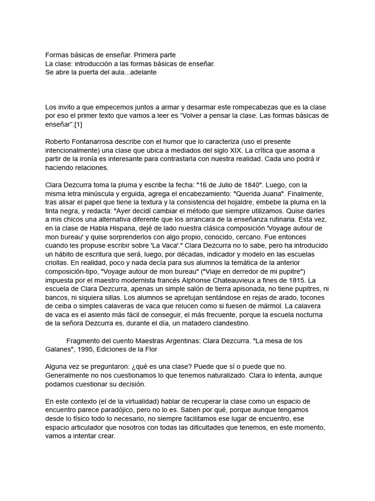 2formas Básicas de Enseñar. | PDF | Enseñando