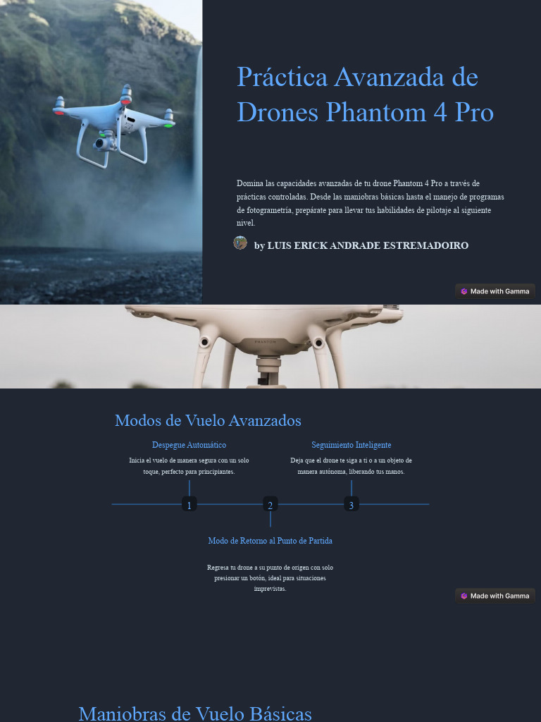 Domina Drones Phantom 4 Pro: Guía Avanzada | PDF | Vehículo aéreo no ...