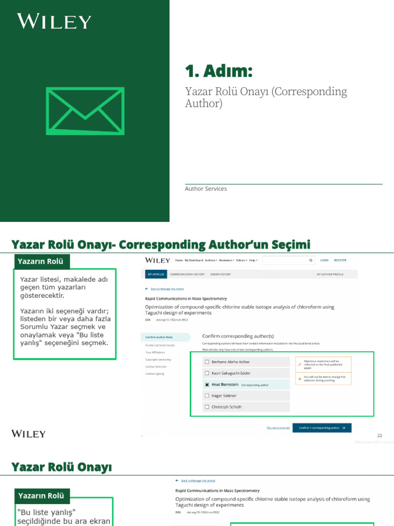 Wiley Open Access Anlaşması Yazar İş Akışları Kılavuzu | PDF
