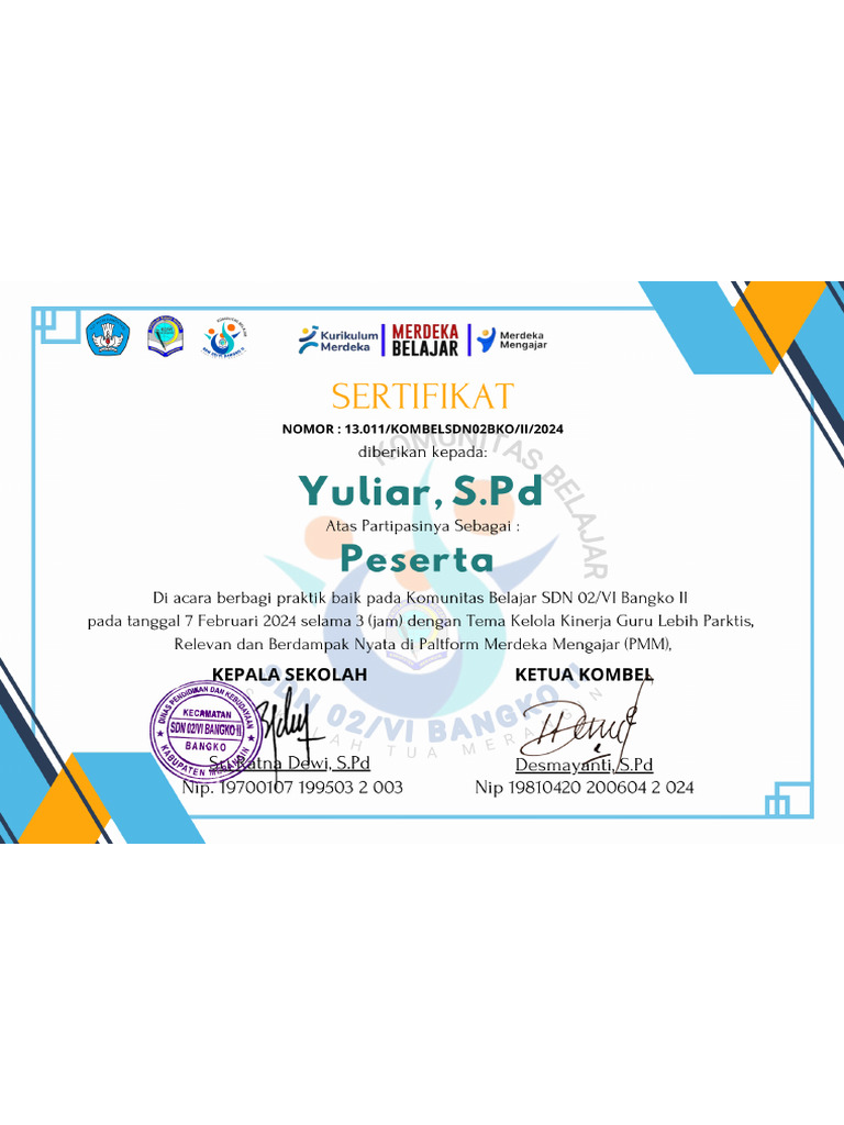 Yuliar, S.PD | PDF