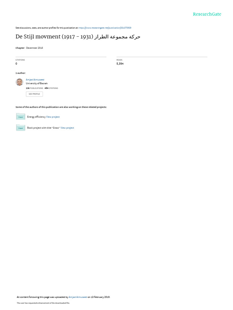 De Stijl Mov Ment | PDF