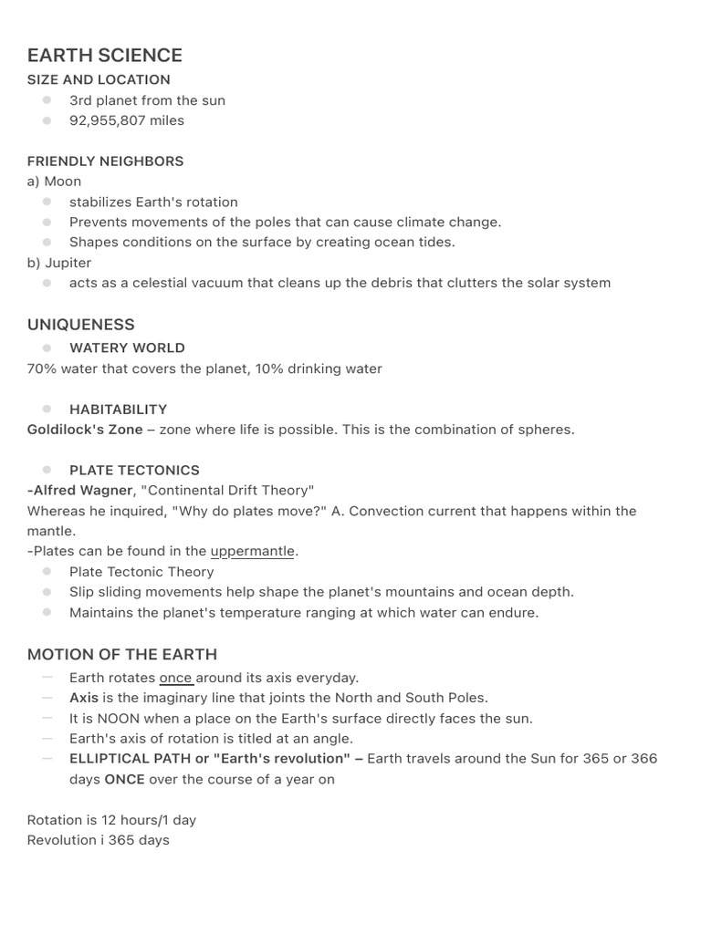 Earth Science | PDF | Rock (Geology) | Sedimentary Rock