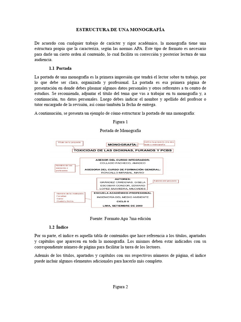 Estructura de Una Monografía | PDF | Teoría | Estilo apa