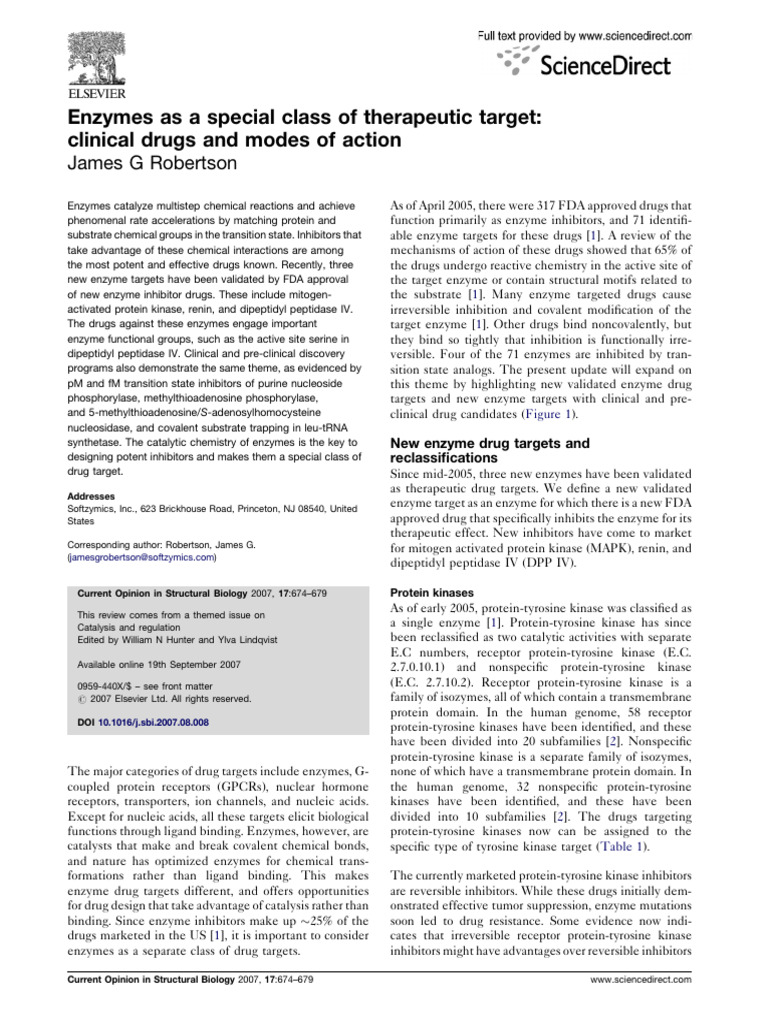 Robertson 2007 | PDF | Tyrosine Kinase | Enzyme Inhibitor