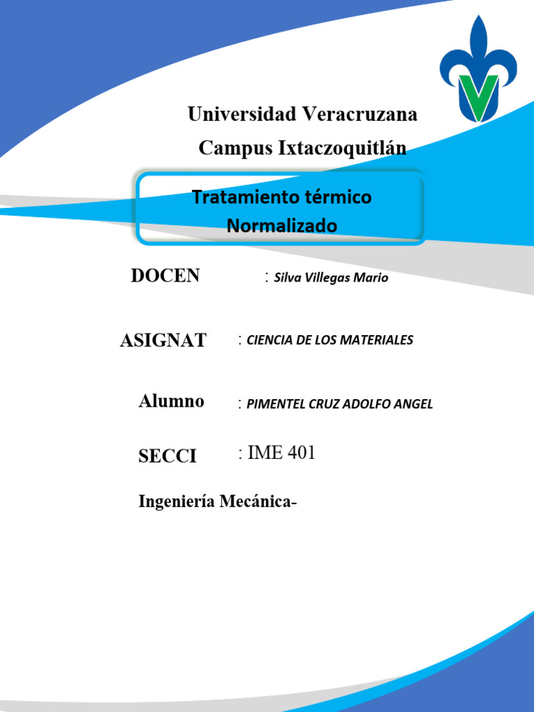 Tratamiento Térmico Normalizado | PDF | Tratamiento a base de calor | Acero