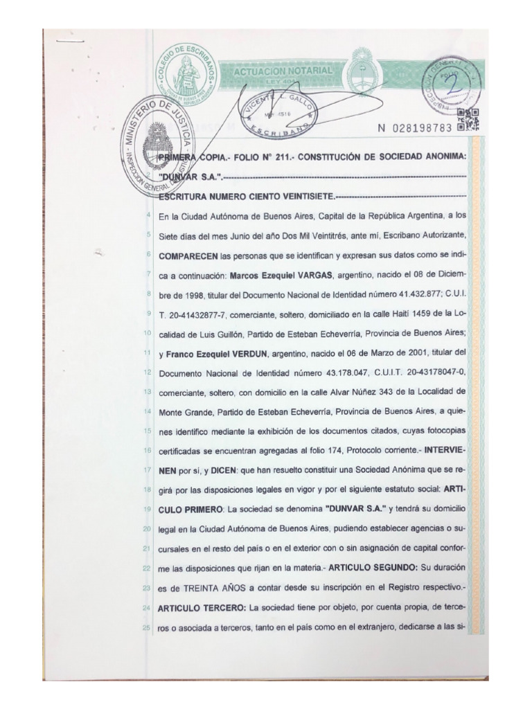 Estatuto Modelo Igj | PDF