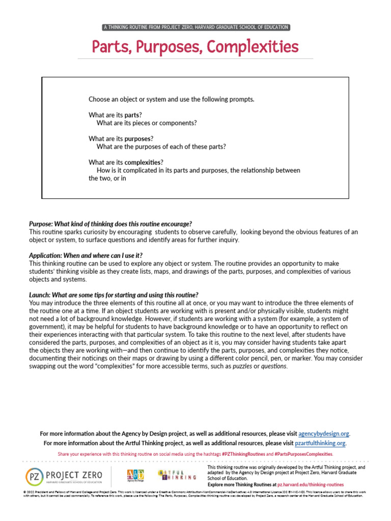 Parts Purposes Complexities 0 | PDF | Inquiry | Cognition