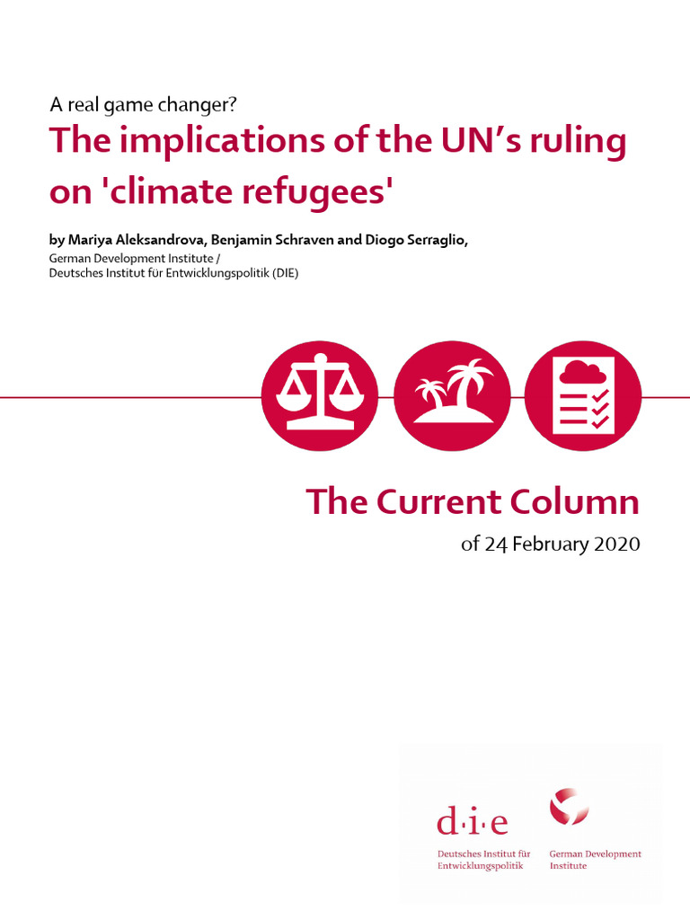 Climate Refugee | PDF | Refugee | Justice