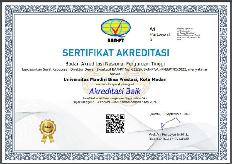 Sertifikat Akreditasi Kampus Umbp | PDF