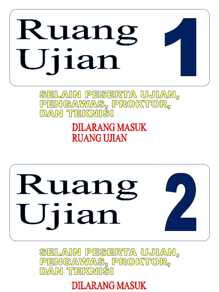 Ruang 1 Dan 2 | PDF