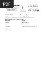 Blood Group Report Format Template | PDF