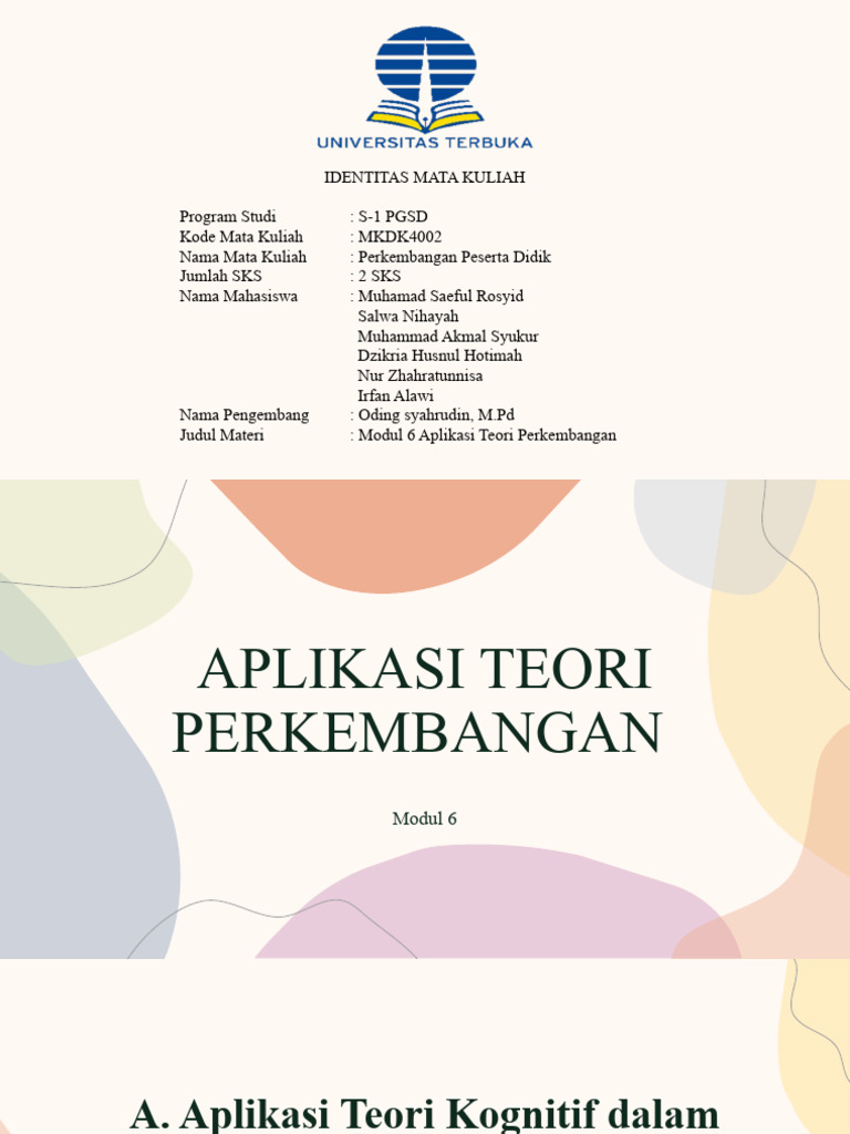 Kel.3 Perkembangan Peserta Didik Modul 6 | PDF