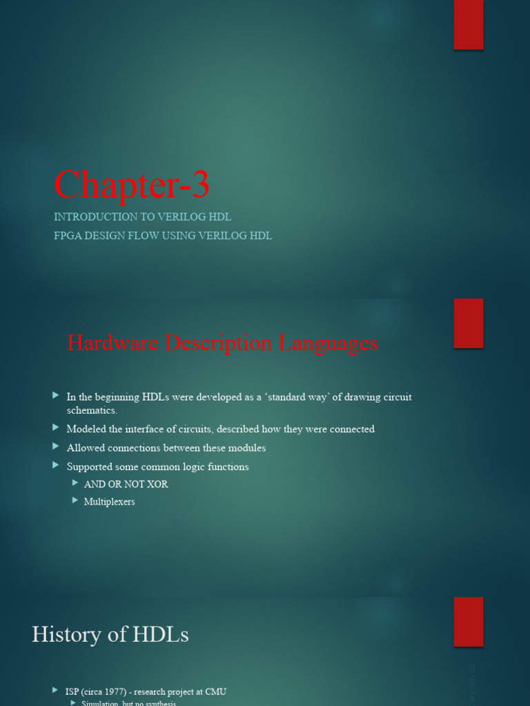 Chapter-3 verilogHDLUPD | PDF | Hardware Description Language | Logic Synthesis