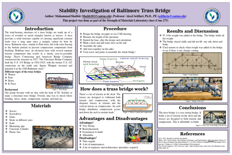 Baltimore Truss Muhammad Shabbir | PDF | Structural Engineering | Civil ...