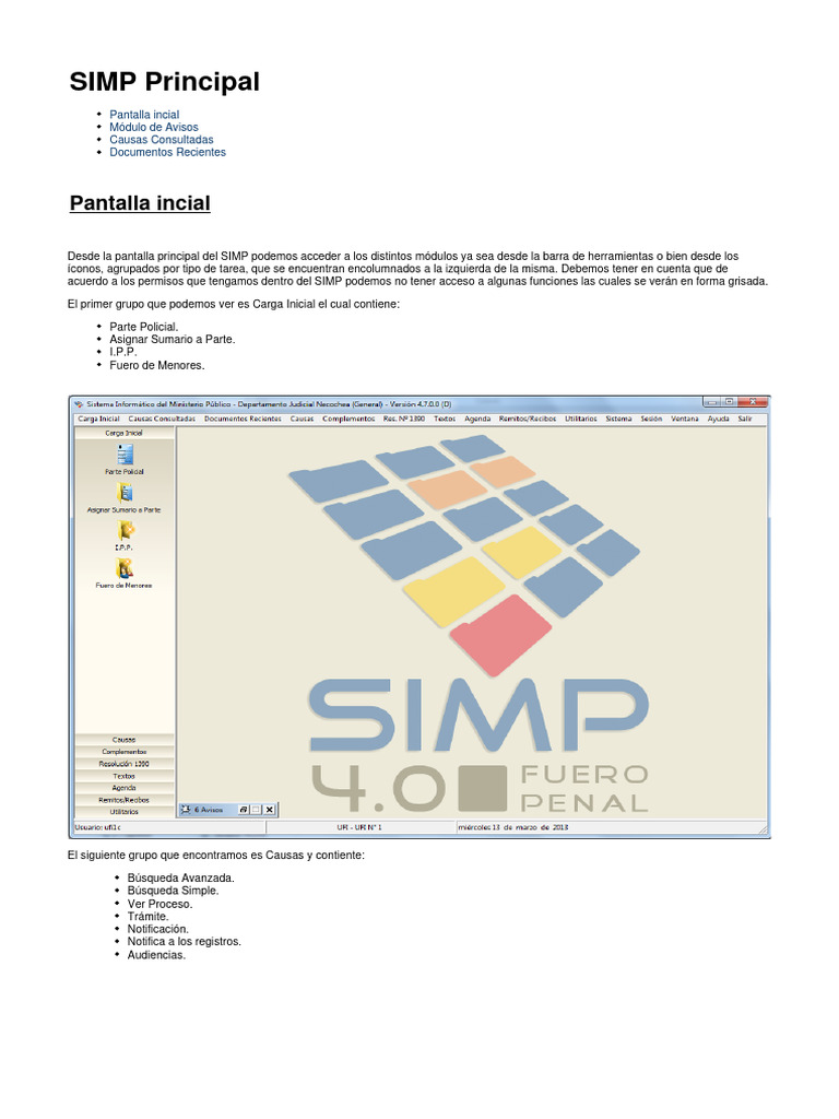 SIMP Generalidades | PDF | Informática | Software