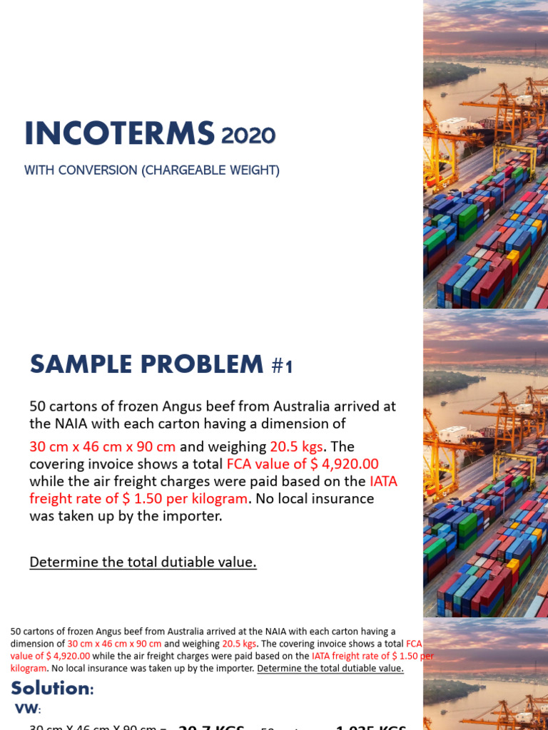 Tm3 Sample Problem | PDF | Supply Chain Management | Shipping