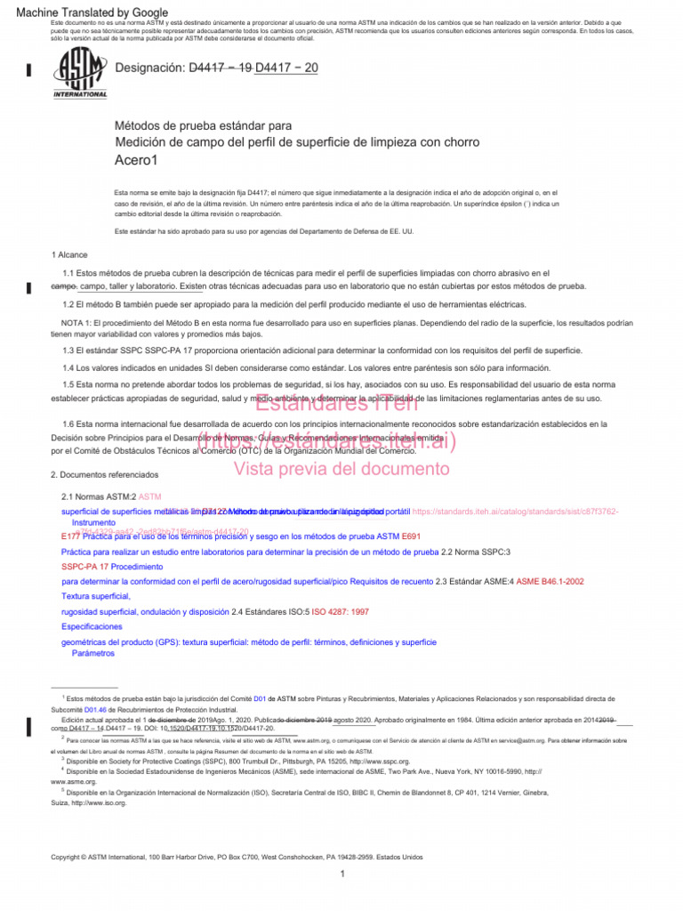 Astm-D4417-20 2 | PDF | Medición | Revestimiento