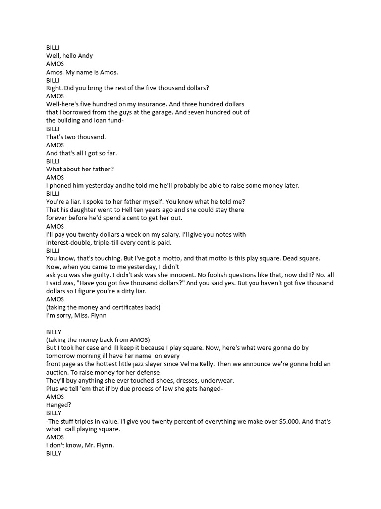 Chicago Script | PDF