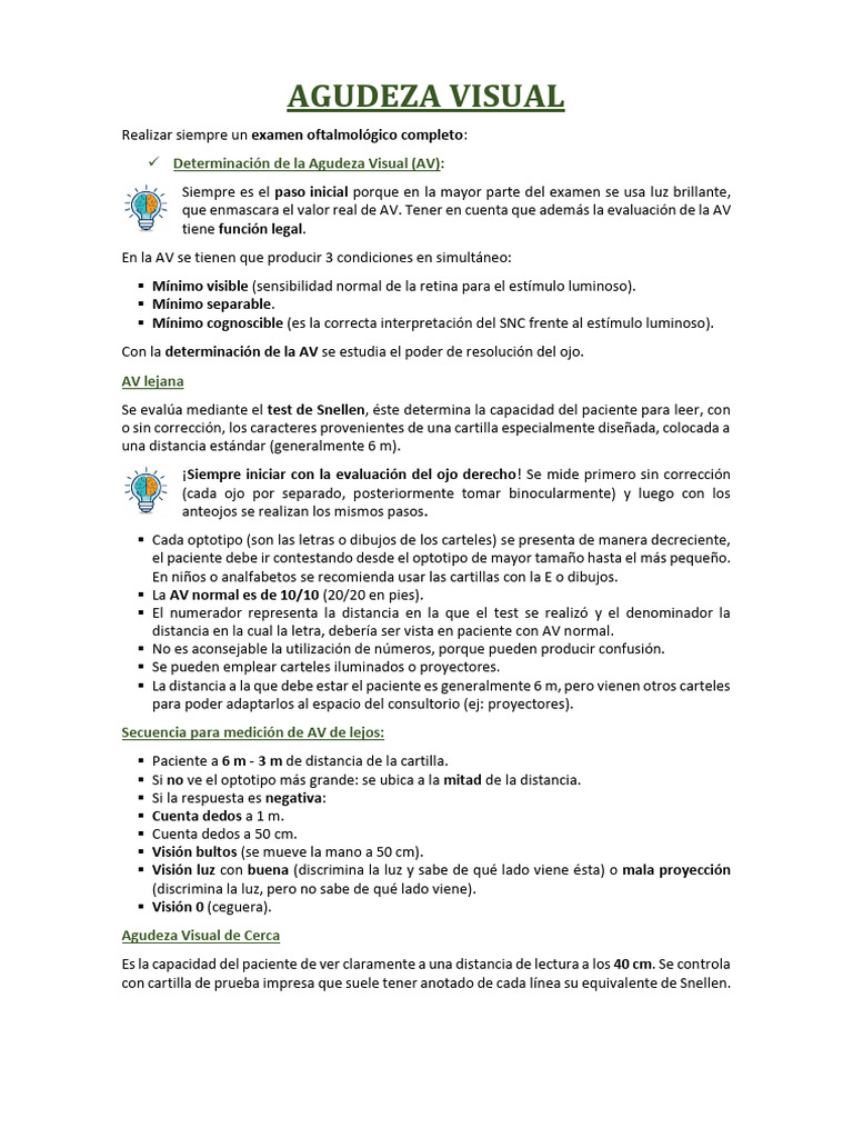 DISMINUCIÓN DE LA AGUDEZA VISUAL (Aguda y Progresiva) | PDF | Isquemia | Trombosis