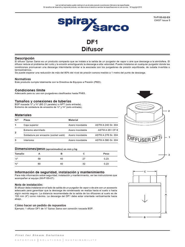 DF1 Difusor: Descripción | PDF