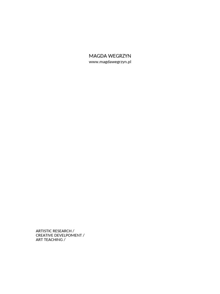 Portfolio Magda Wegrzyn 2023 | PDF | Paintings | Indigenous Australians