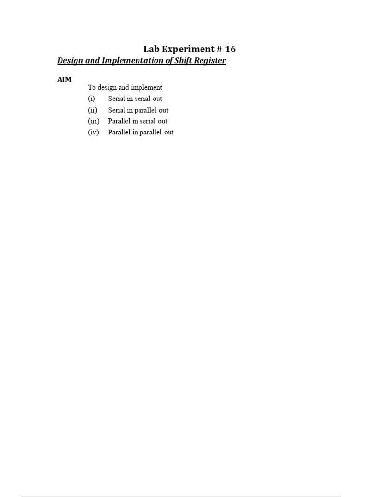 CS302 - Lab Manual - Week No | PDF | Electrical Circuits | Electrical Engineering
