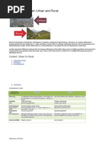 Difference Between Rural and Urban Upsc Notes 41 | PDF | Rural Area ...