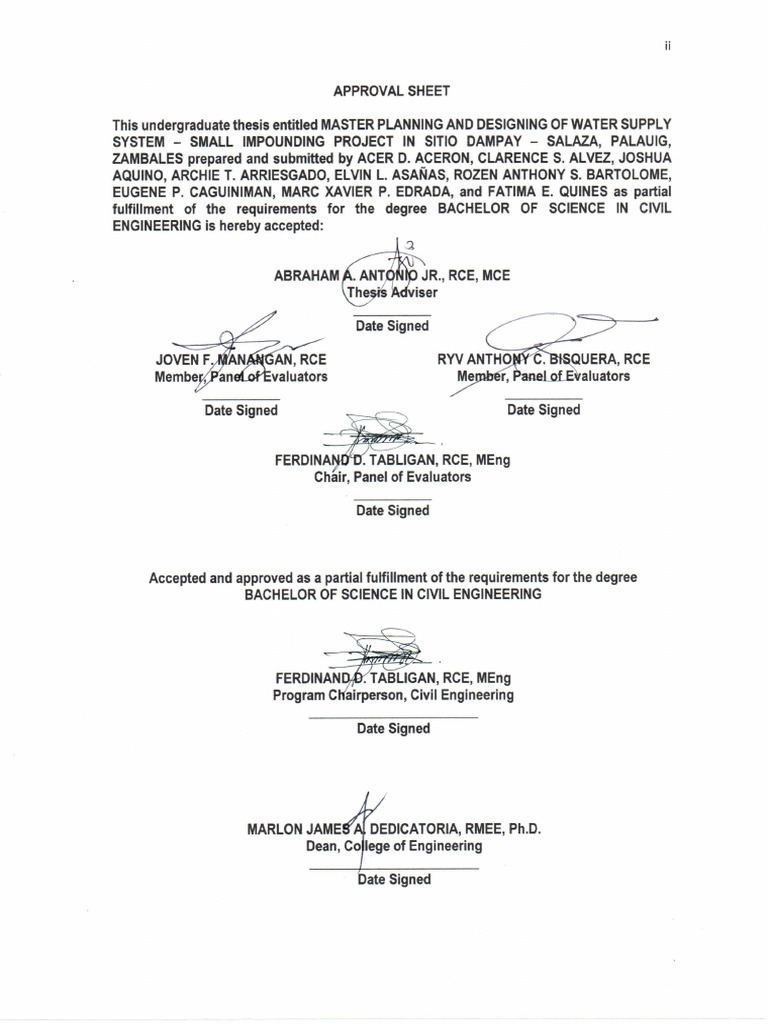 Signed Approval Sheet | PDF