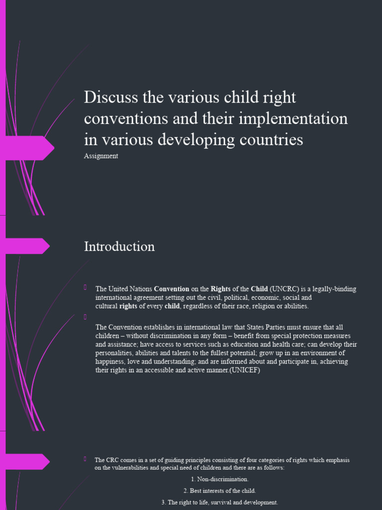 Child Right Conventions | PDF | Children's Rights | Human Trafficking