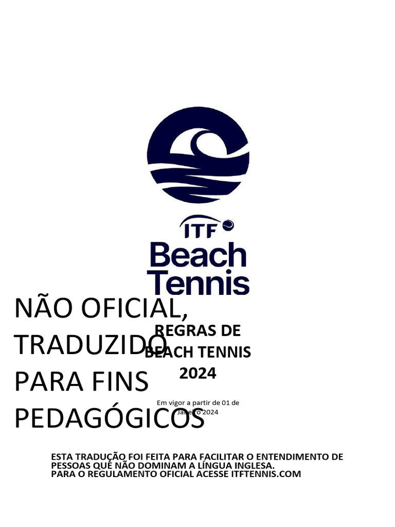 REGULAMENTO ITF 2024-1 | PDF