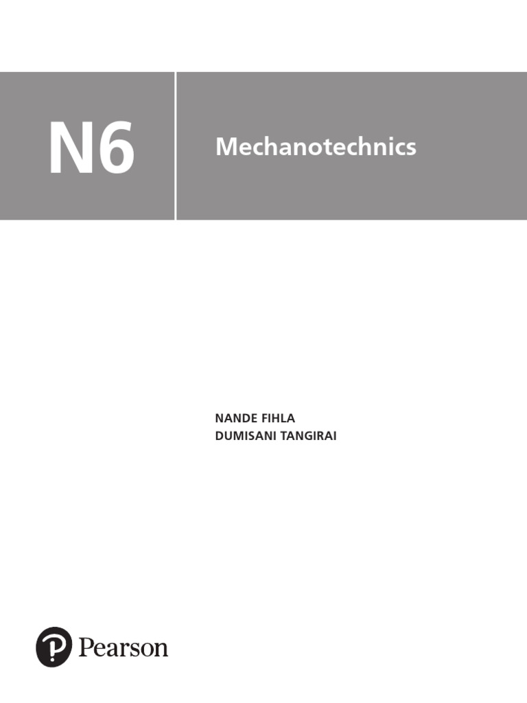 Mechanotechnics - N6 - Sample Chapter | PDF | Clutch | Force