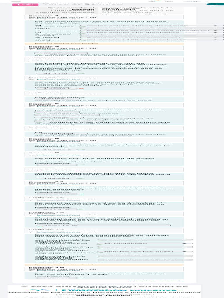 Tarea 8. Química Revisión Del Intento PropeIng | PDF | Concentración | Ácido clorhídrico