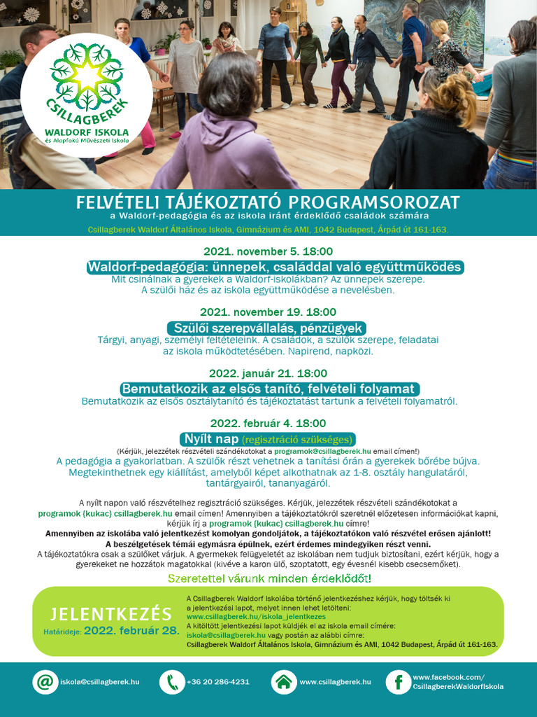 2022 CSBI Felveteli Tajekoztato A4 Ev | PDF