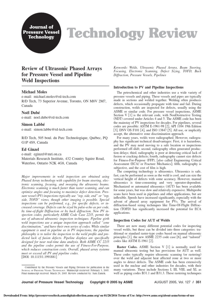 Ut-Phased Array | PDF | Welding | Construction