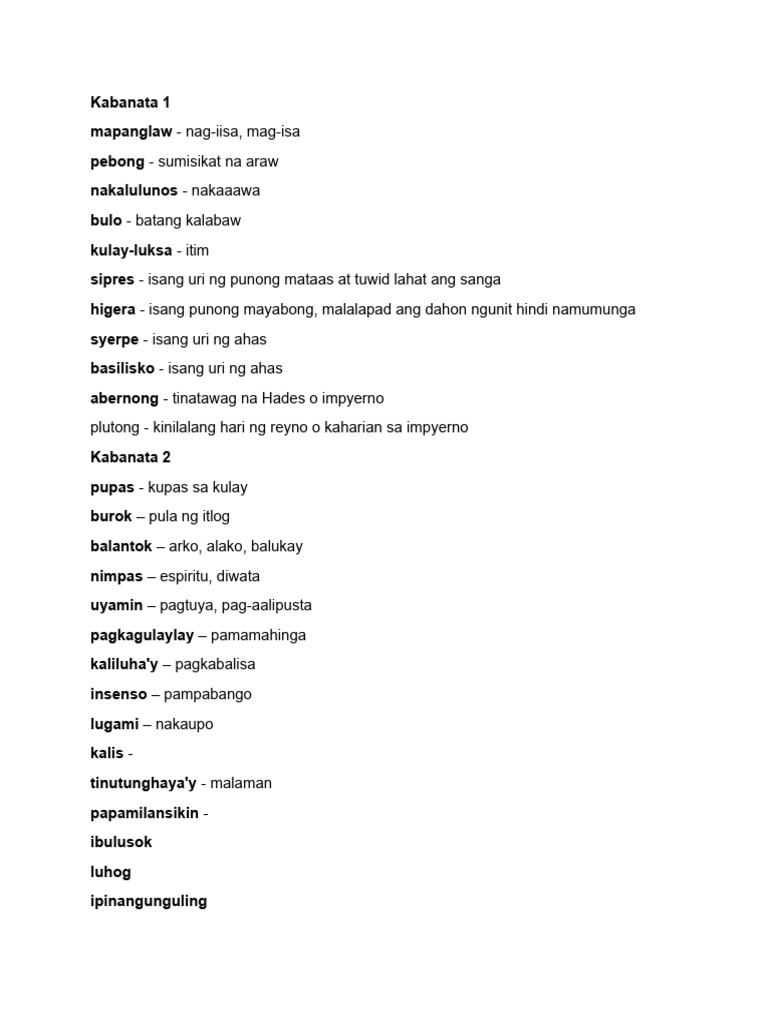 Failed Filipino Assignment | PDF