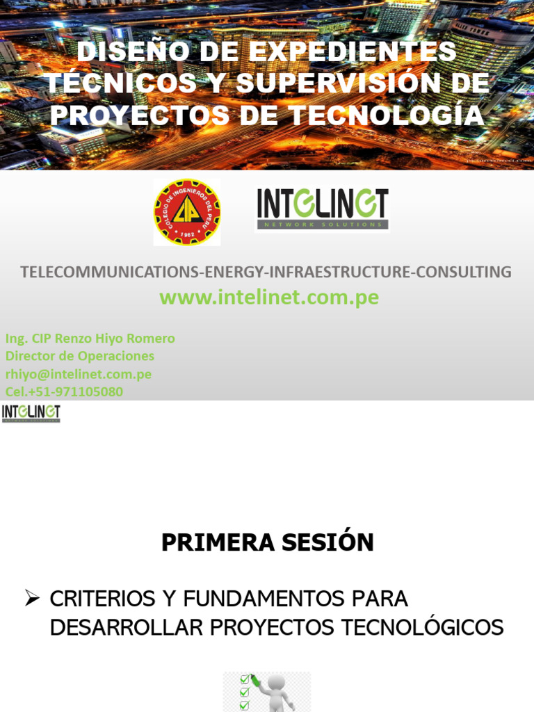 Diseño de Exp. Técnicos y Superv. para Proyectos de Tecnología Cip-Dic. 2022 | PDF | Servidor ...