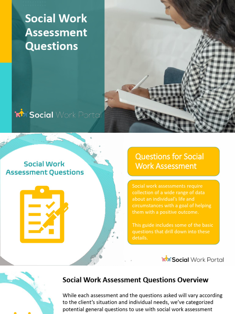 Essential Social Work Assessment Questions | PDF | Cognition | Psychology