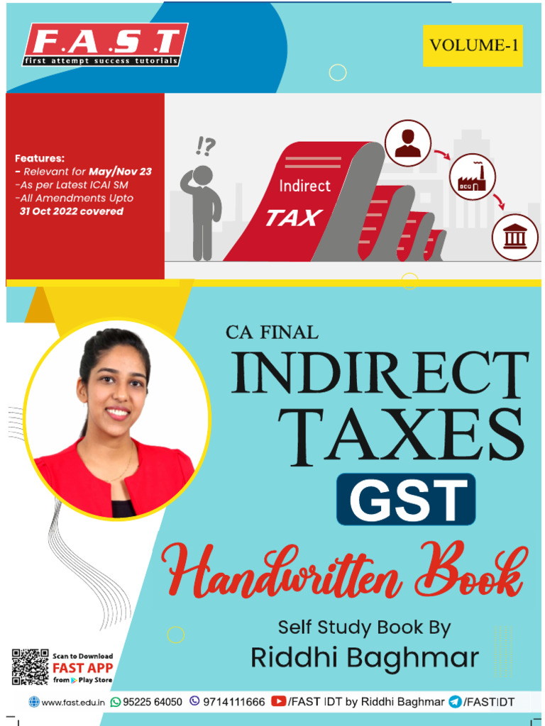 CA Final Indirect Tax Overview | PDF