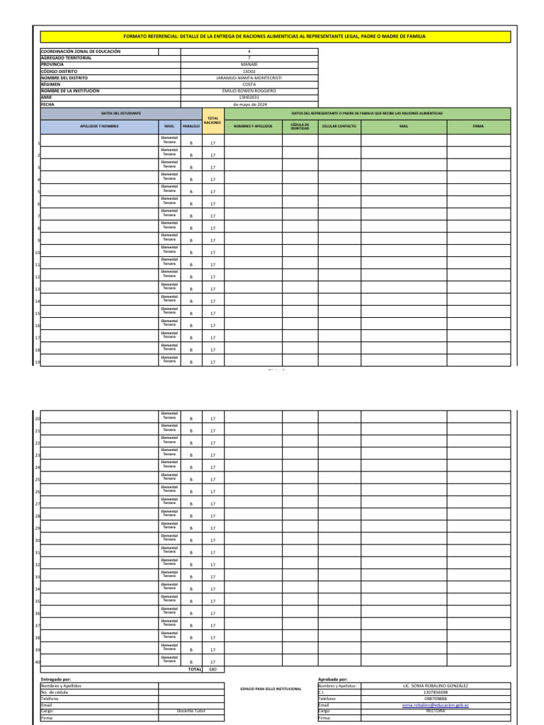Matriz de Colacion | PDF